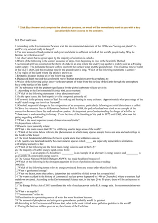 Sci 256 final exam | ODT