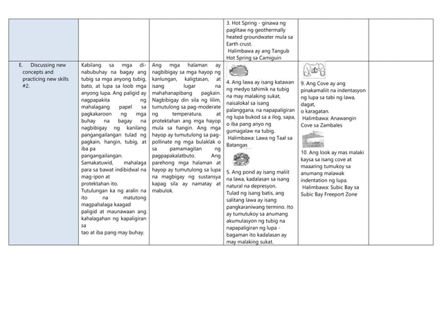 science quarter 4 week 1 daily lesson log | DOC