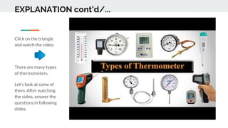 Sci5 lesson thermometers | PPTX