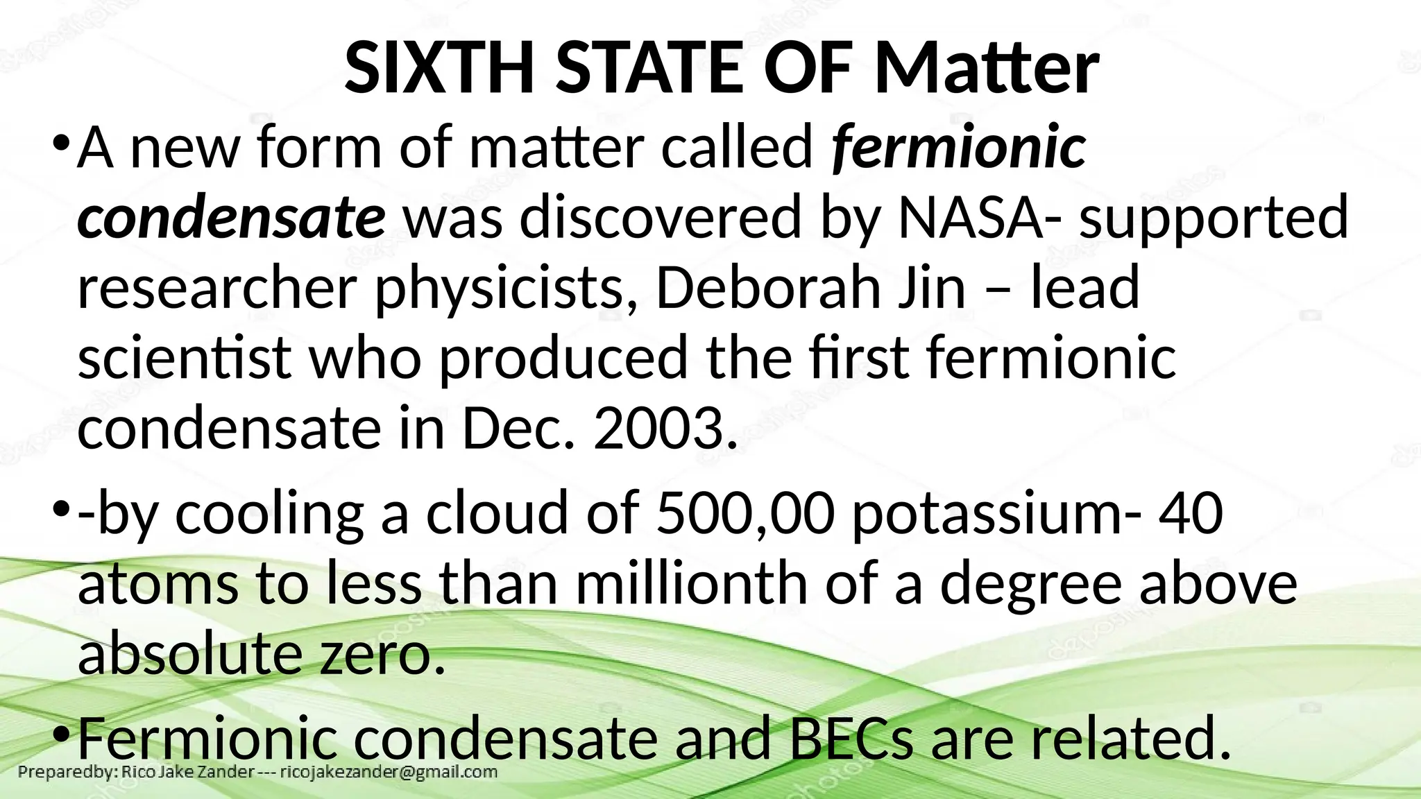 sci 7 q1 2 Describe the Particle Model of Matter as “All matter is made ...