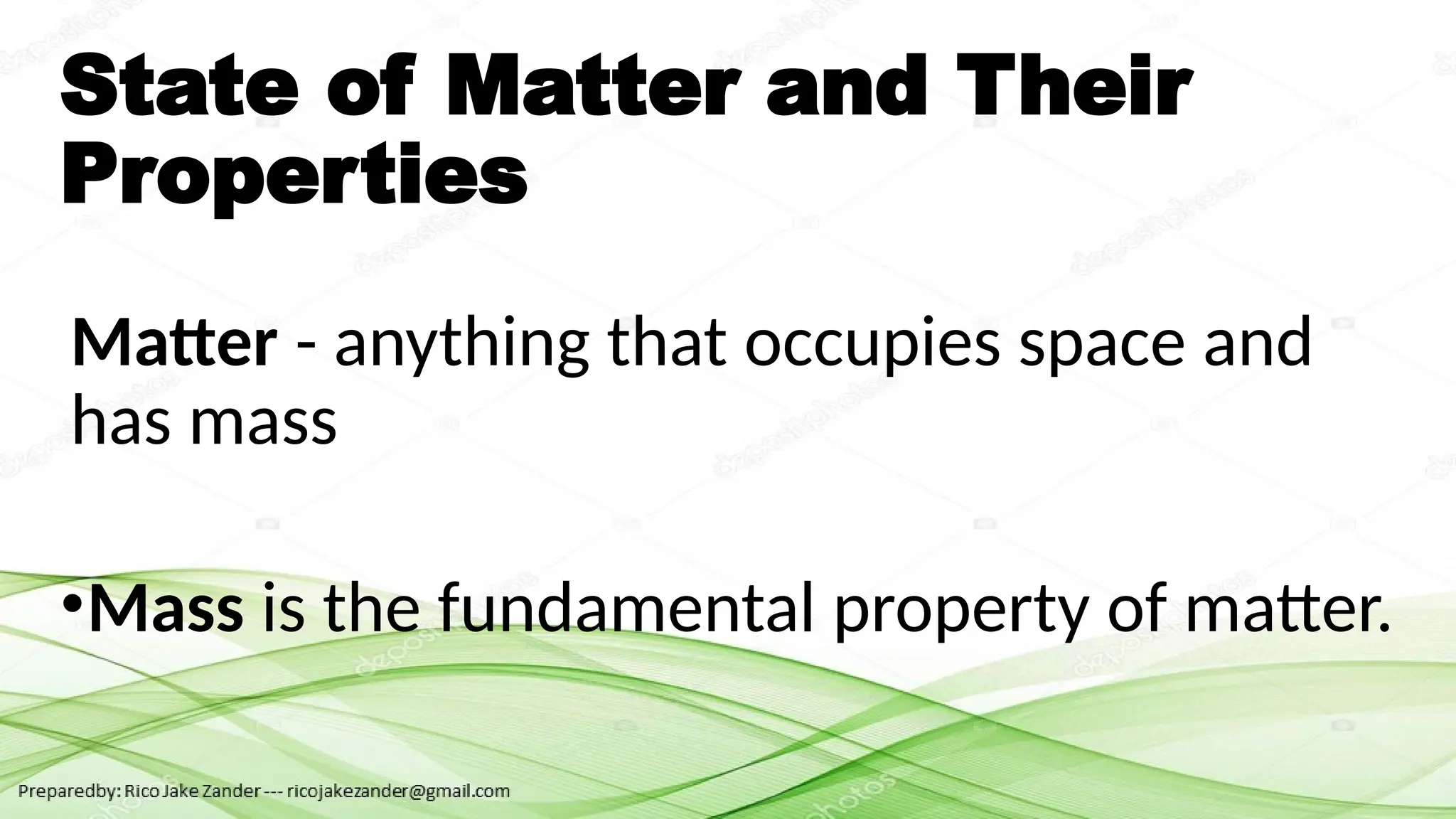 sci 7 q1 2 Describe the Particle Model of Matter as “All matter is made ...
