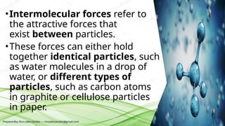 sci 7 q1 2 Describe the Particle Model of Matter as “All matter is made ...
