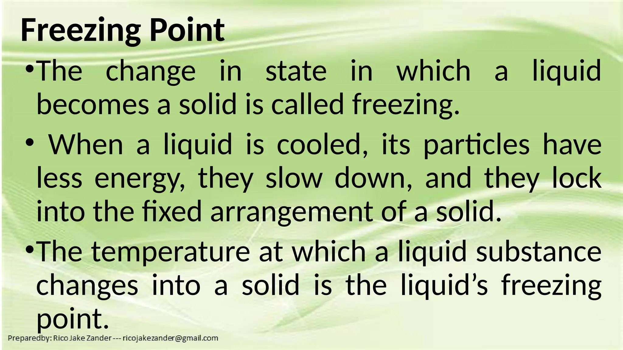 sci 7 q1 5 Explain the changes of state in terms of particle ...