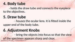 sci 7 q2 1 Identify the parts and functions, and demonstrate proper ...
