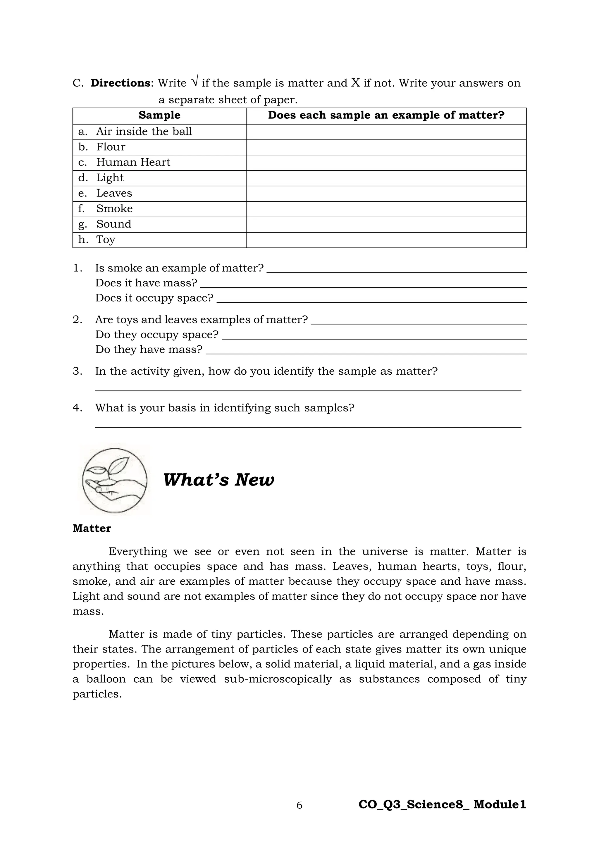 Science 8, 3rd quarter,module 1--------- | PDF