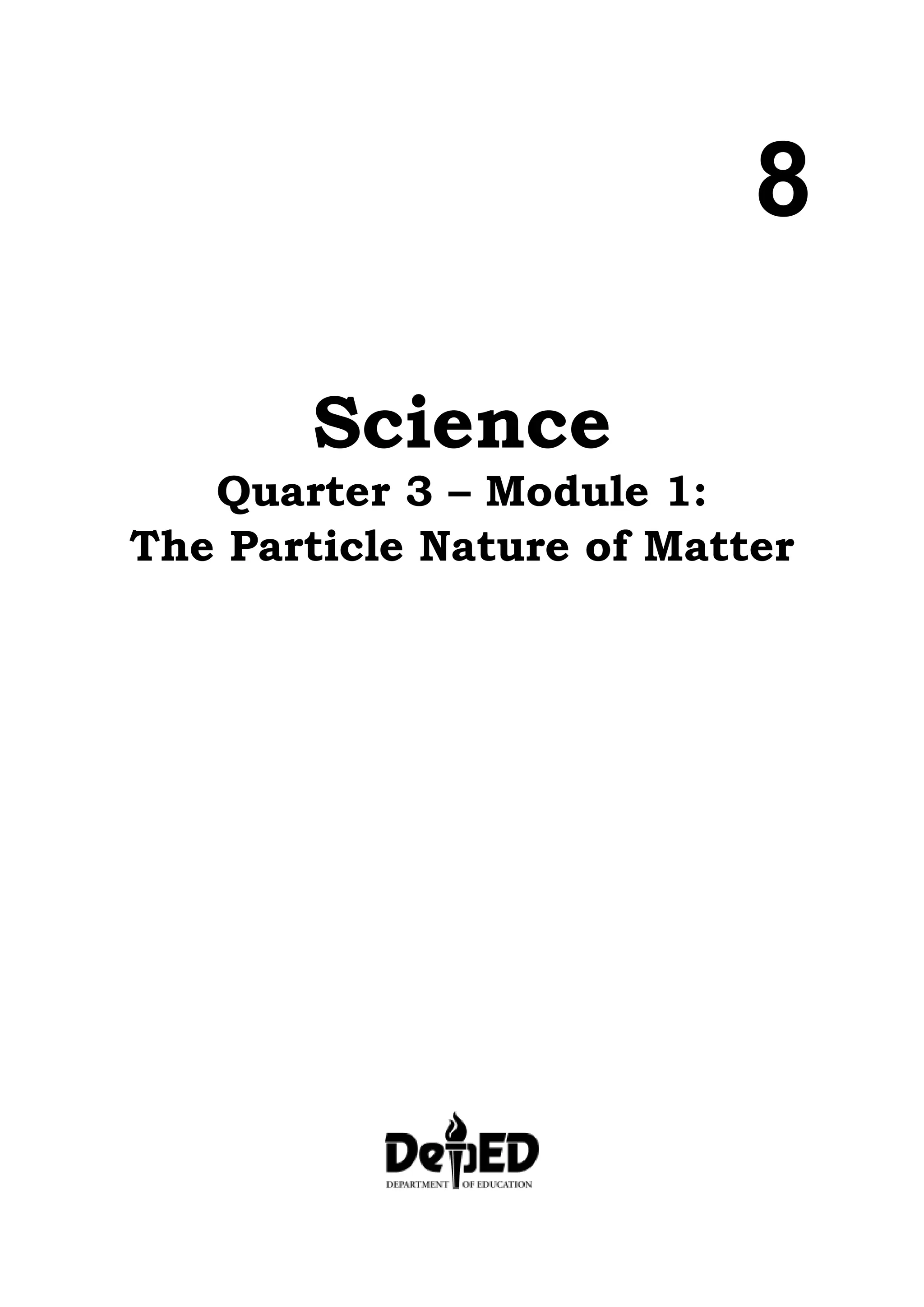 Science 8, 3rd quarter,module 1--------- | PDF