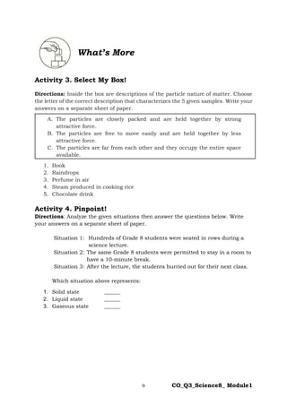 Science 8, 3rd quarter,module 1--------- | PDF