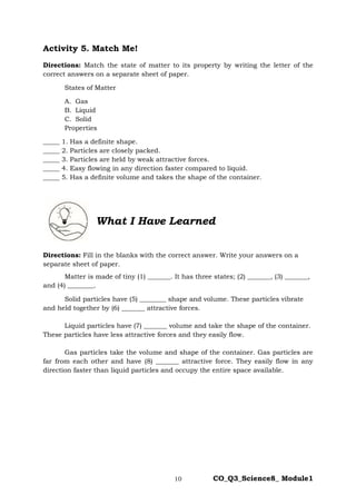 Science 8, 3rd quarter,module 1--------- | PDF