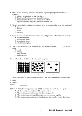 Science 8, 3rd quarter,module 1--------- | PDF
