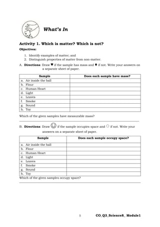 Science 8, 3rd quarter,module 1--------- | PDF