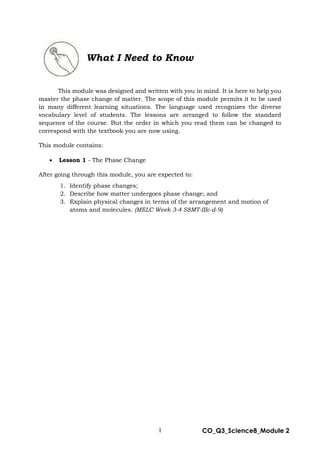 SCI8-Q3-MODULE2.pdfslkdwiiiwiieiinjlwbdj | PDF