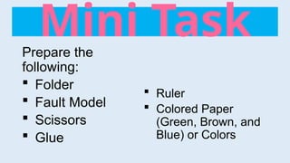types of faults and earthquake power point presentation | PPT
