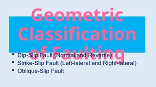 types of faults and earthquake power point presentation | PPT