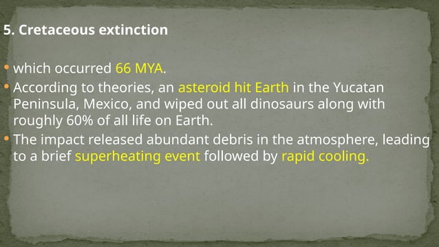 SCIENCE9-Mass Extinction,TYPES OF MASS EXTINCTION.pptx