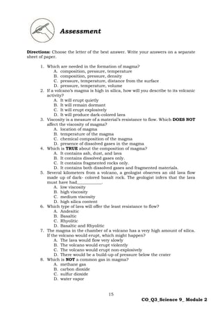 SCIENCE GRADE9 QUARTER3 MODULE WEEK 2PDF | PDF