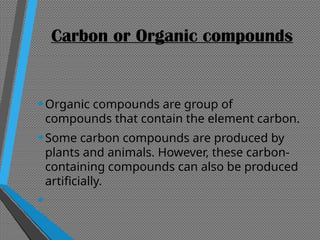 Grade 9 Science 9, second quarter Carbon | PPT