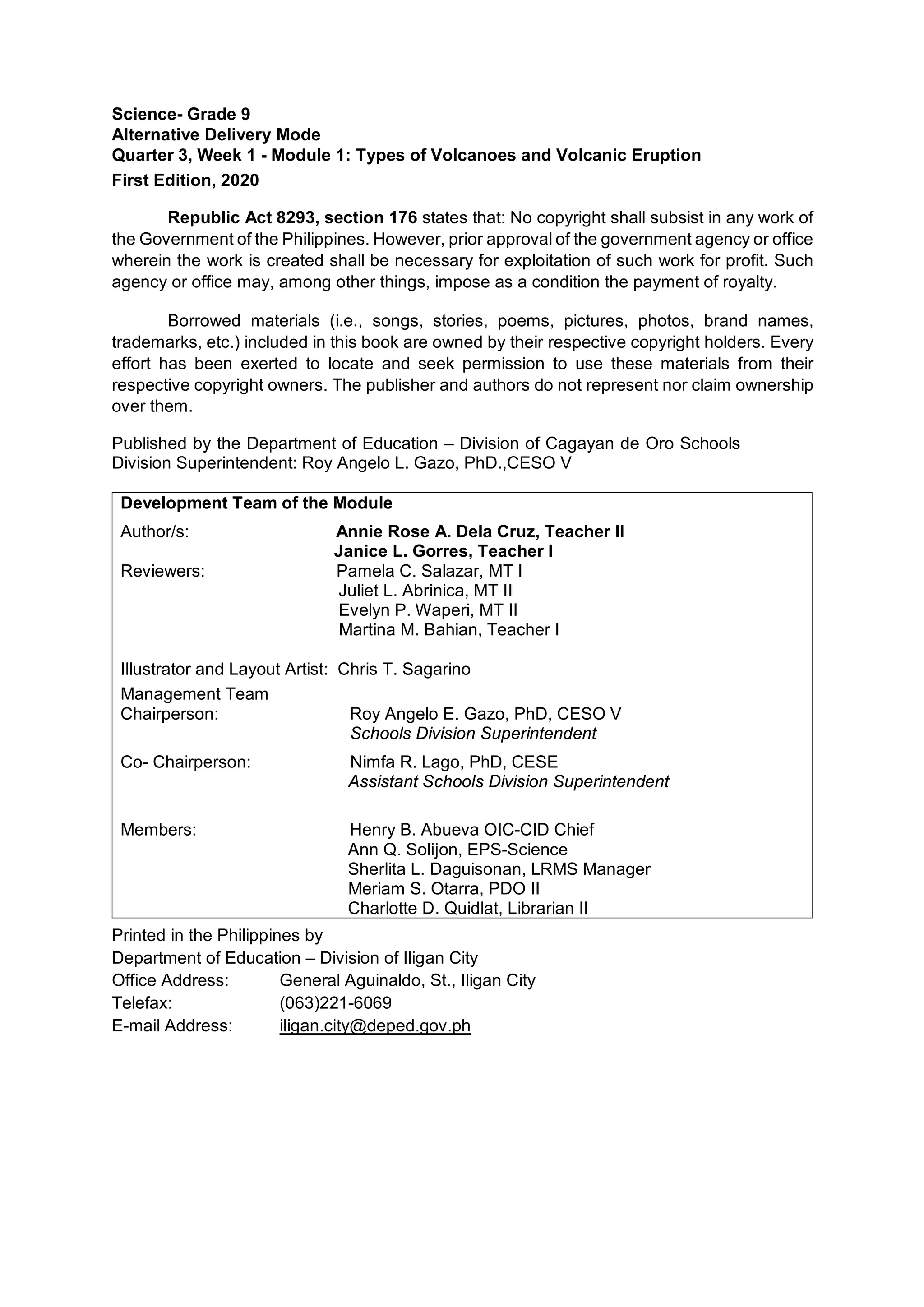 Sci9_Q3_Mod1_Types of Volcanoes and Volcanic Eruptions_Version3 (1).pdf