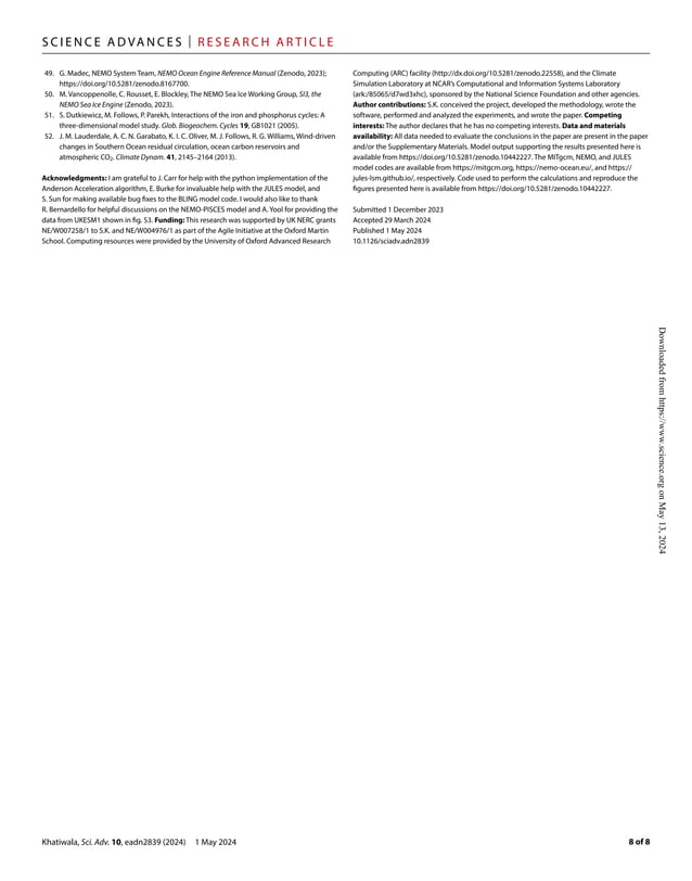 Efficient spin-up of Earth System Models usingsequence acceleration | PDF