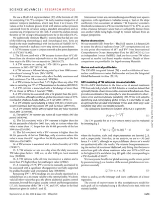 The emergence of heat and humidity too severe for human tolerance | PDF