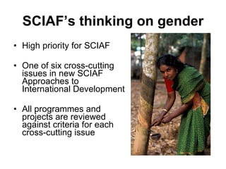 SCIAF - Mainstreaming gender in international development | PPT