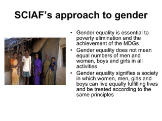 SCIAF - Mainstreaming gender in international development | PPT