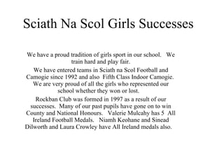 Sciath na scol girls successes power point | PPT