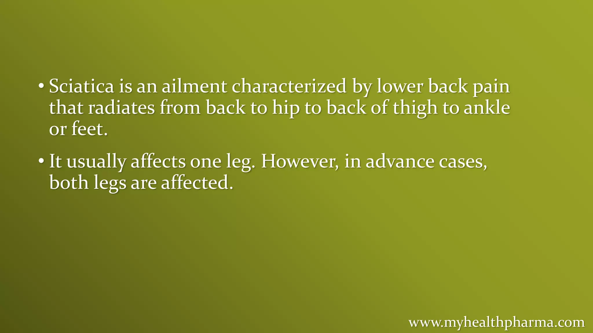 Sciatic Nerve Damage – Causes And Treatment | PPTX