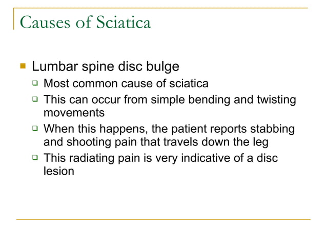 Sciatica | PPT | Physical Therapy | Wellness