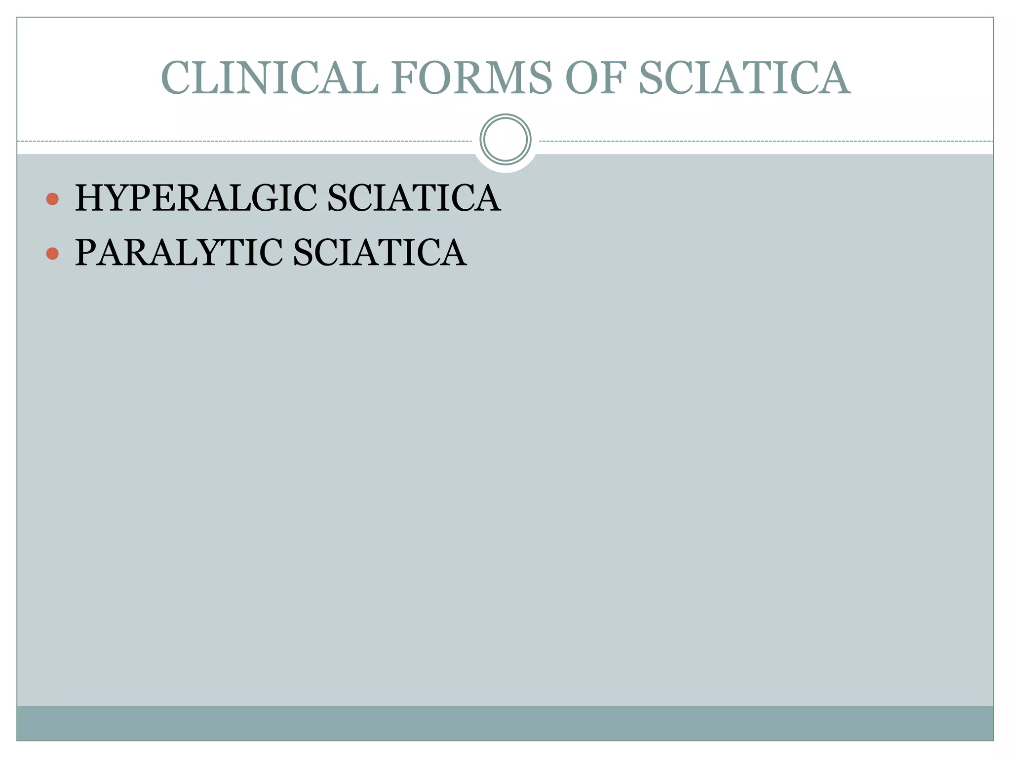Sciatica | PPTX