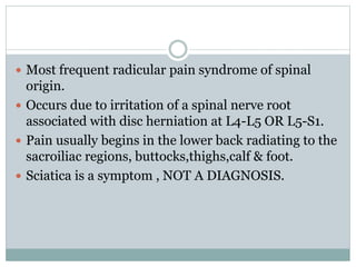 Sciatica | PPTX