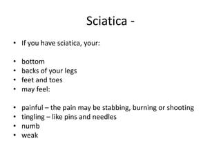 Sciatica | PPTX