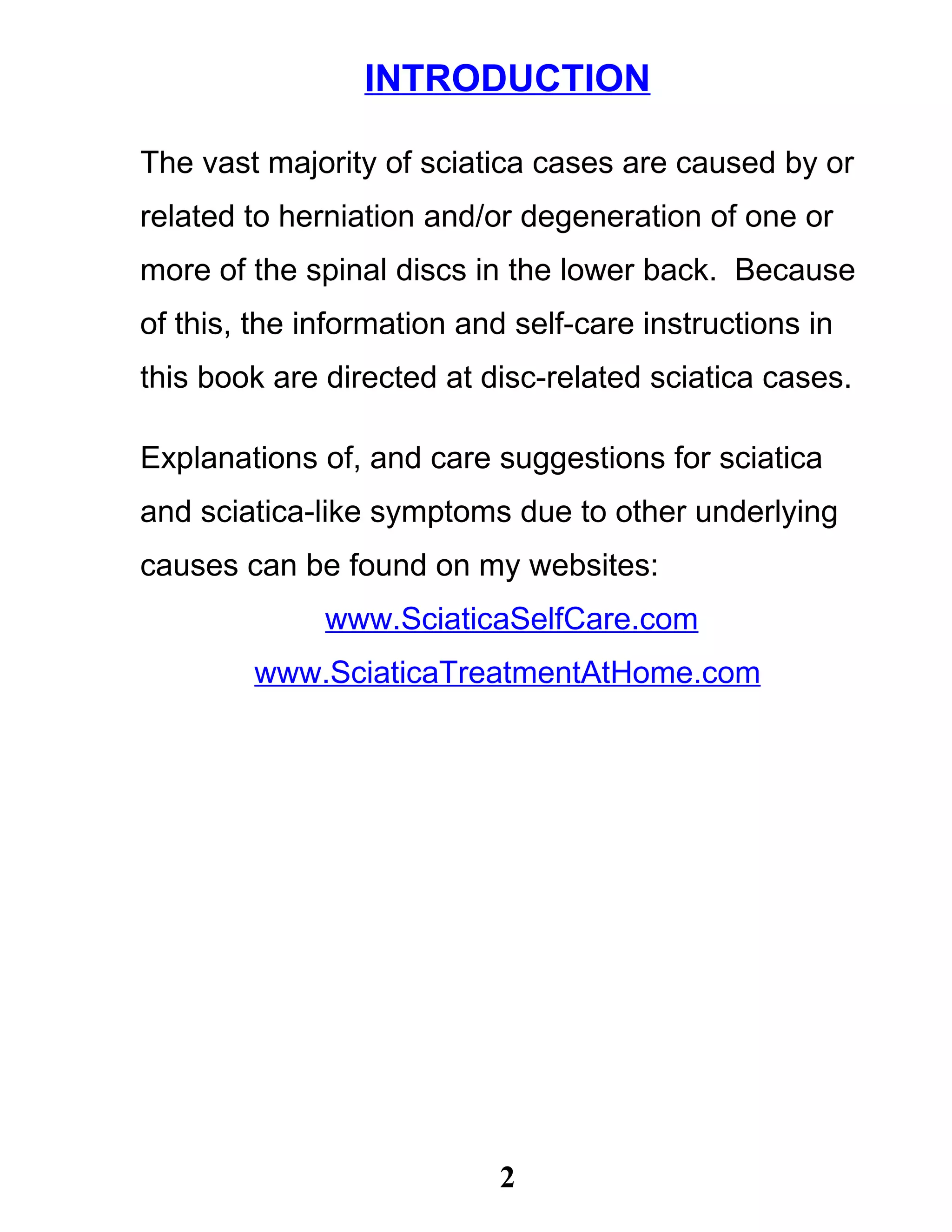 Sciatica Self Care | PDF