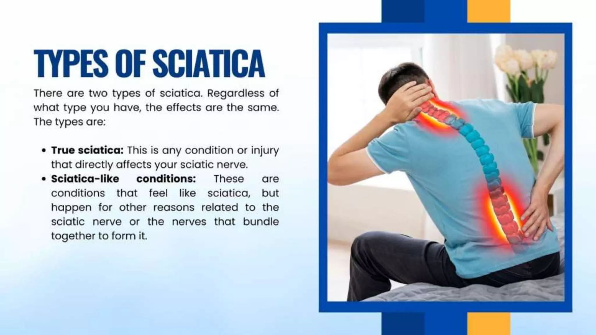 Sciatica- Types, symptoms, causes and Treatments | PPTX | Brain and Nervous System Disorders ...