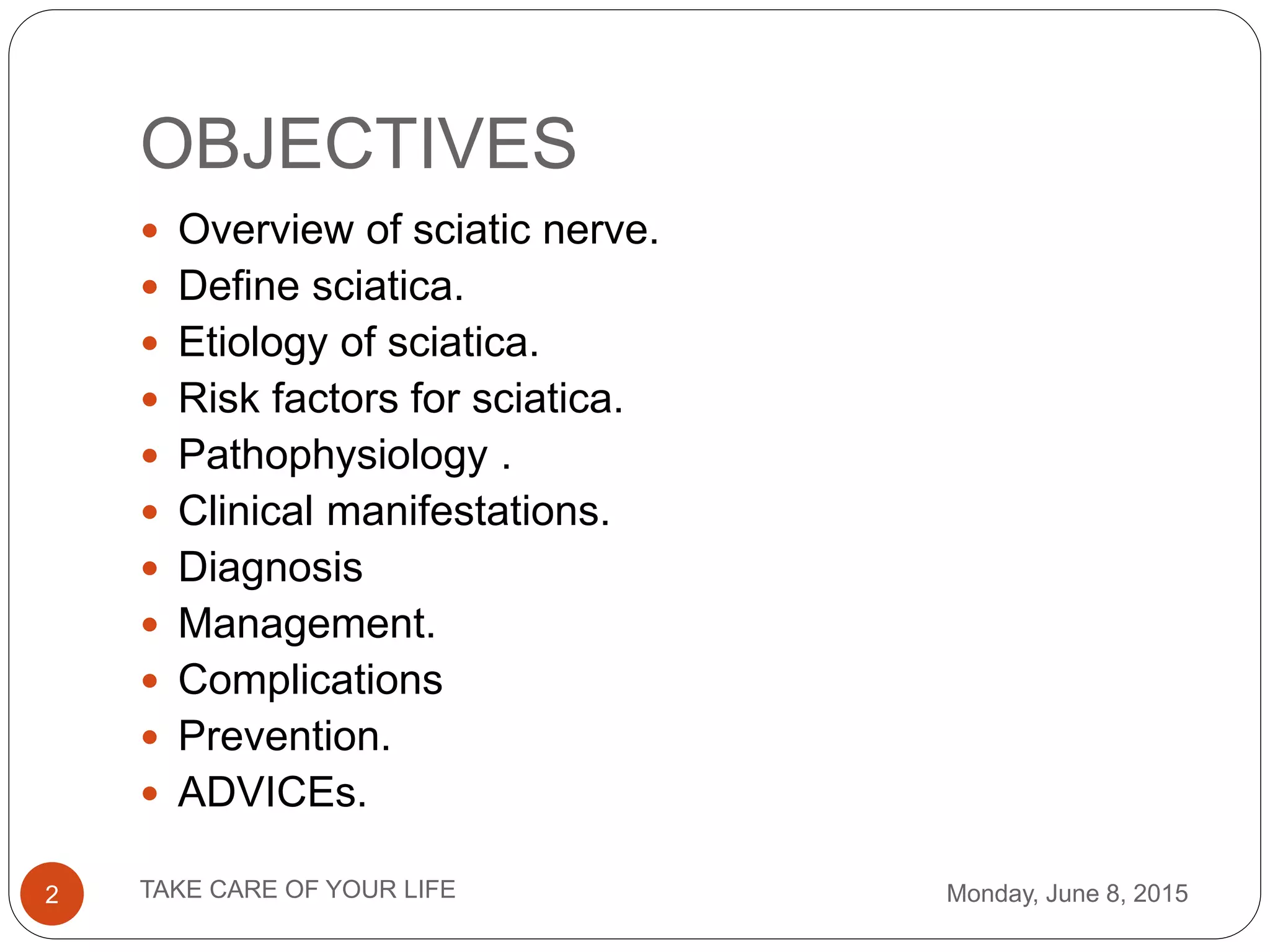 Sciatica | PPTX