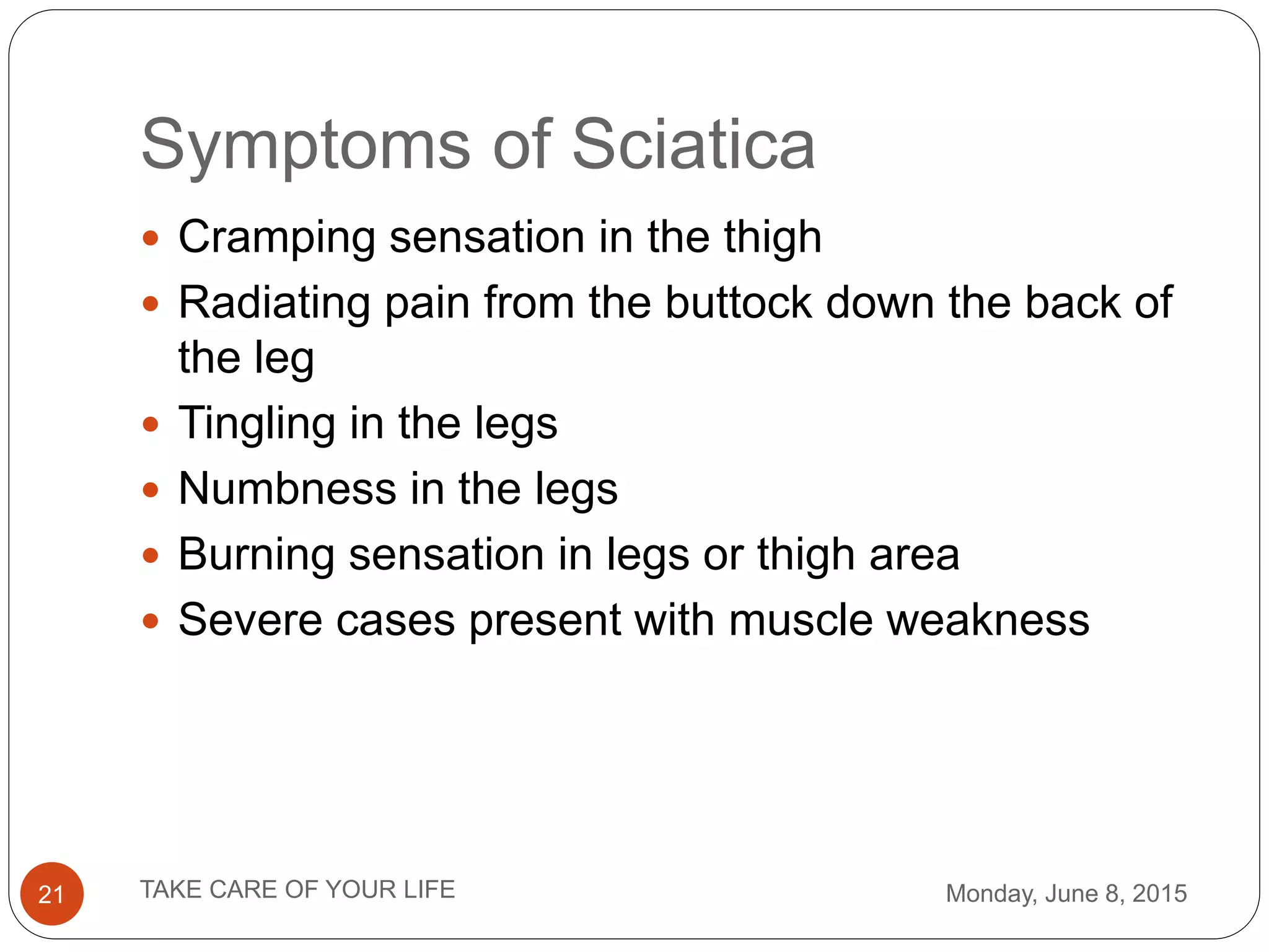 Sciatica | PPTX
