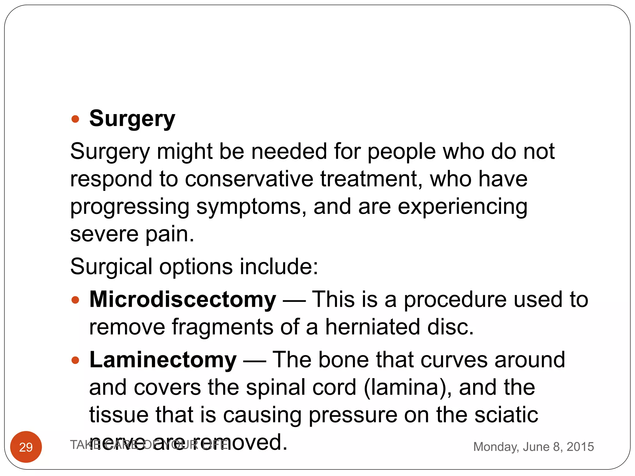 Sciatica | PPTX