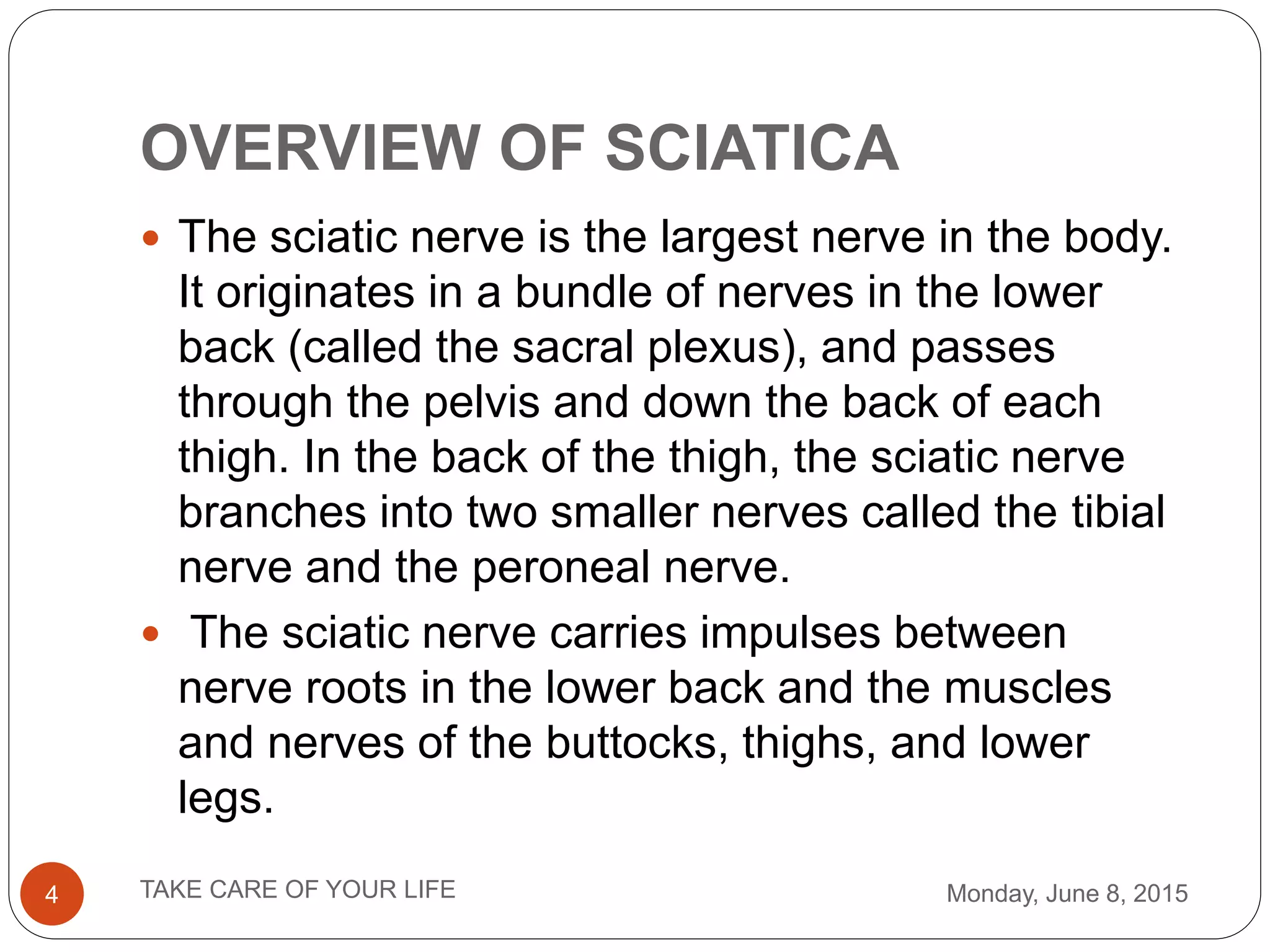 Sciatica | PPTX