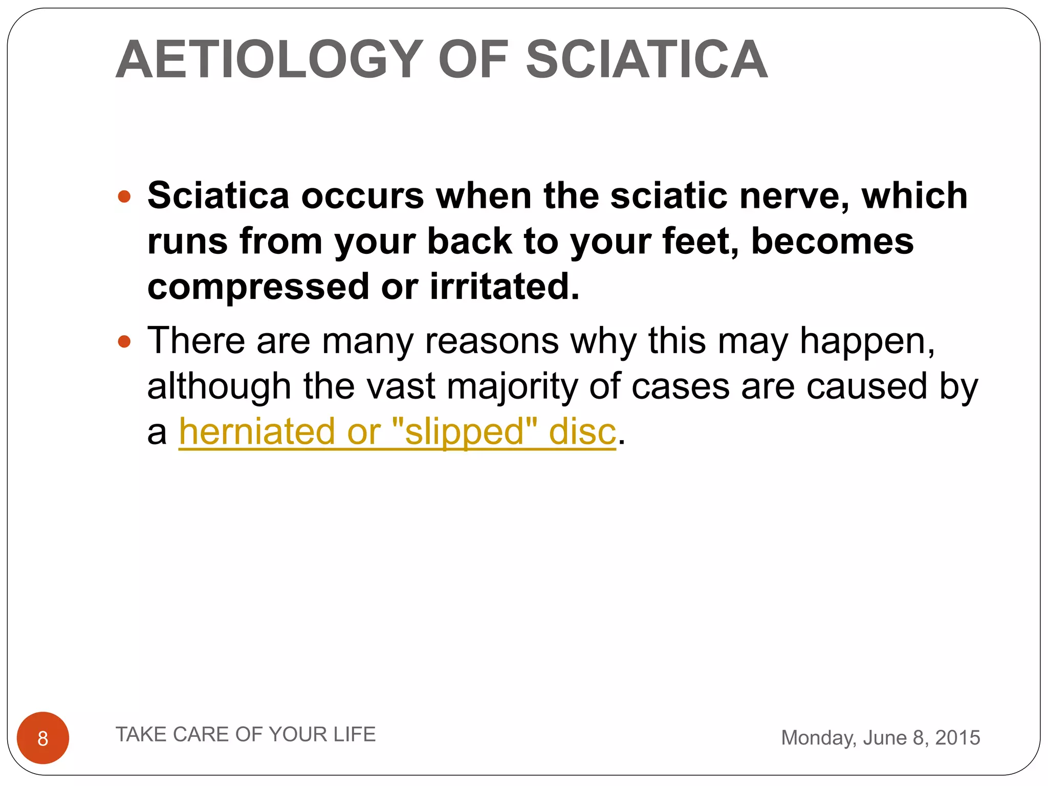 Sciatica | PPTX