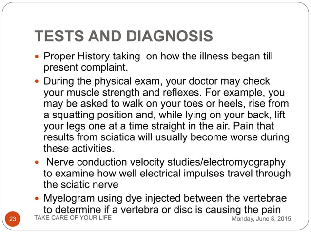 Sciatica | PPTX | Death, Injury, or Military Conflict | Sensitive Topics