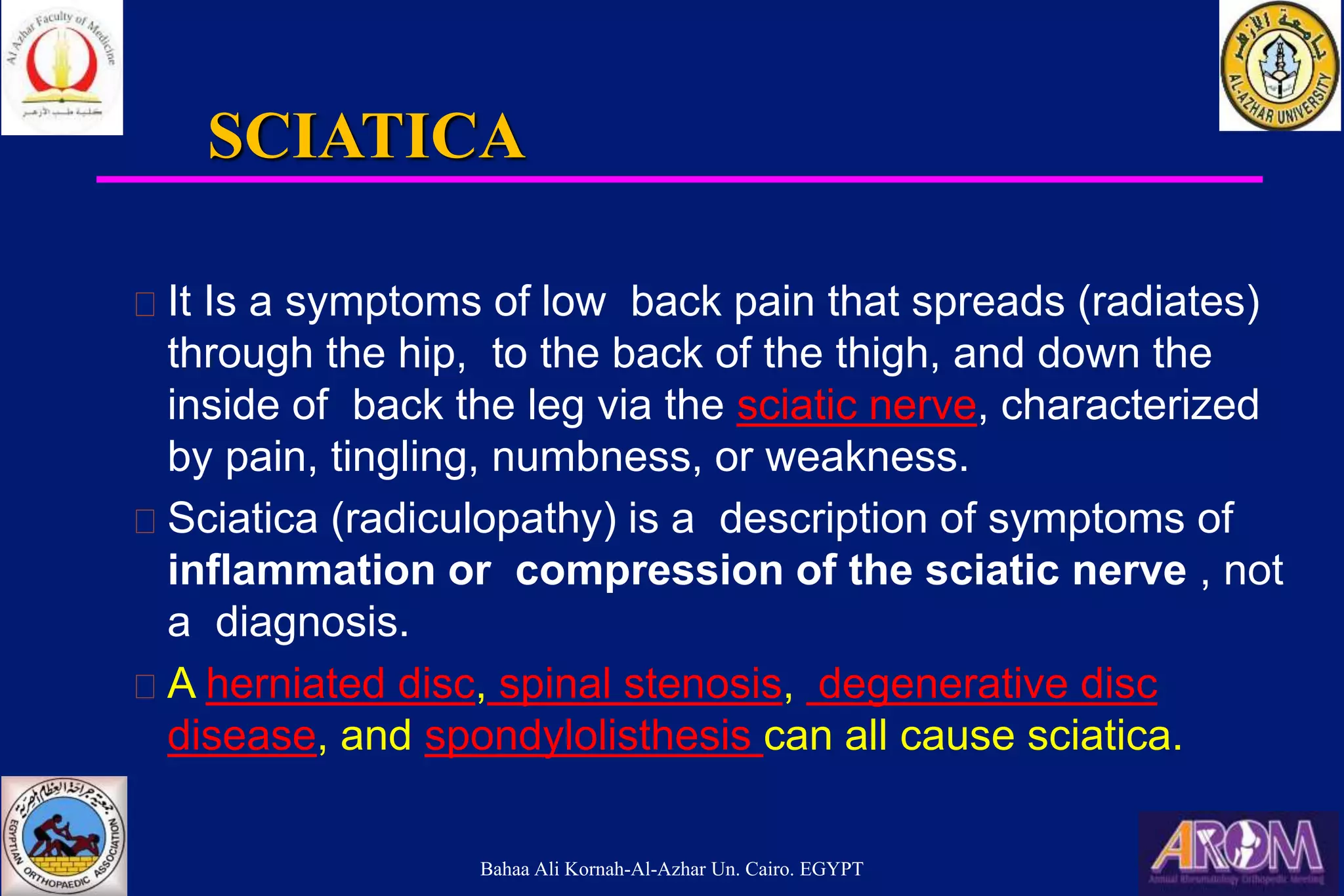 Sciatic conditions you treat conditions you refereed | PPT