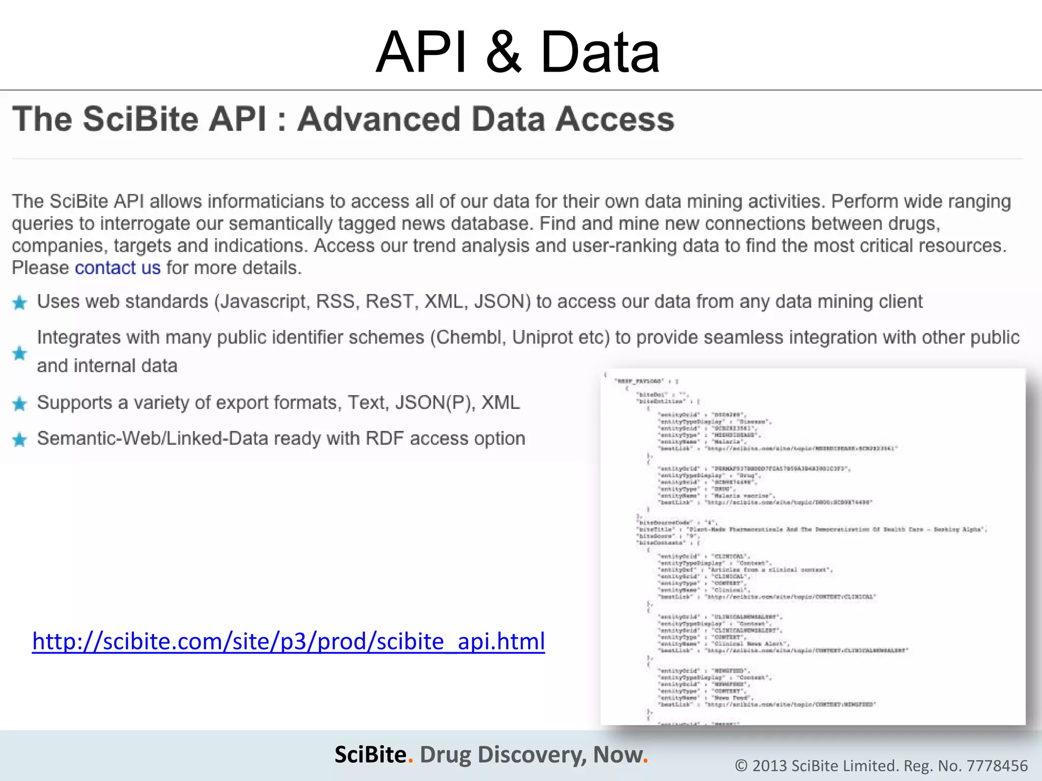 SciBite overview July 2013 | PPT