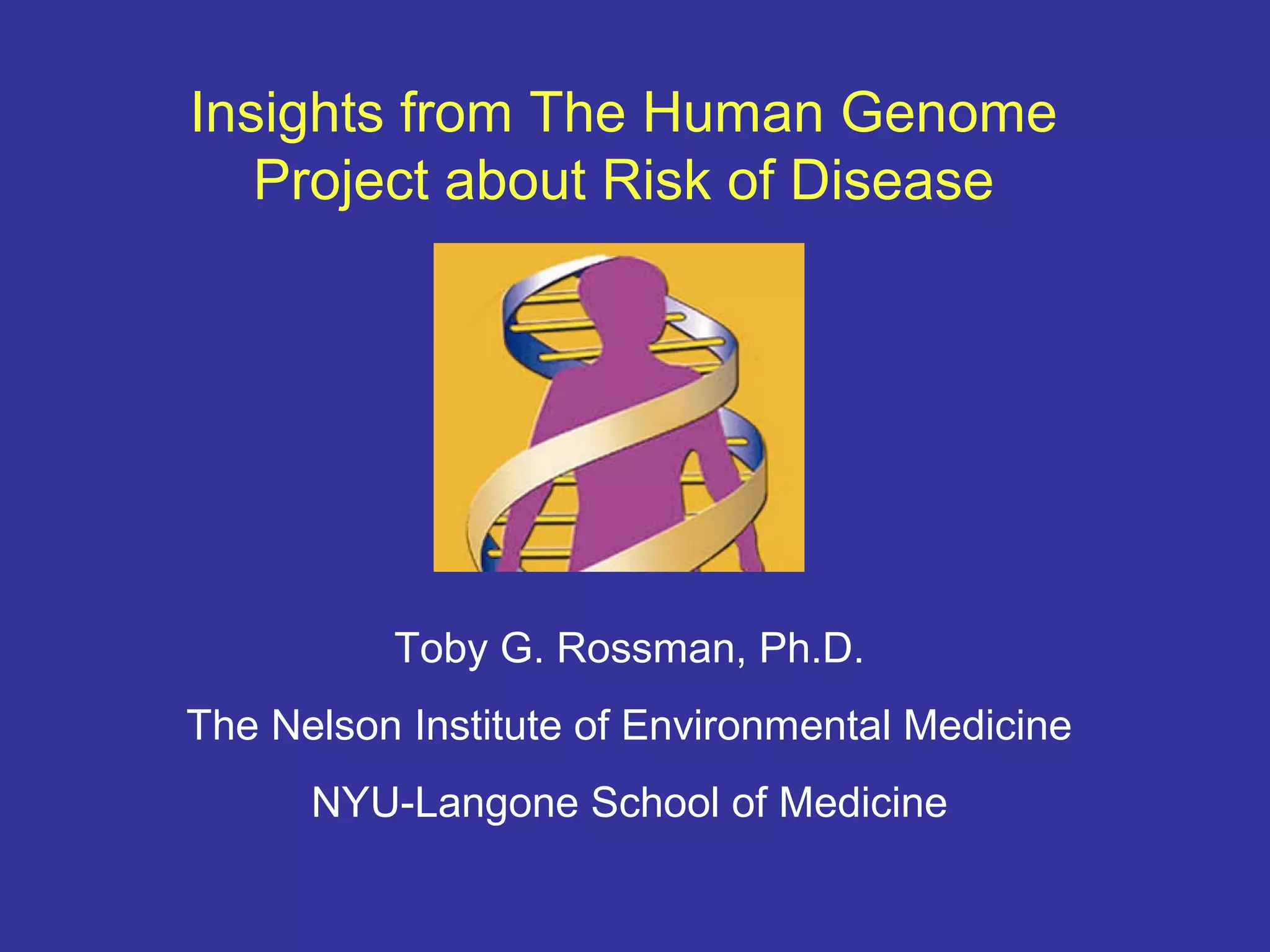 Sci cafe humangenome&health | PPT