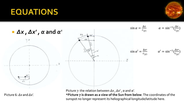 Calculating the Velocity of the Apparent Movement of Sunspots # ...