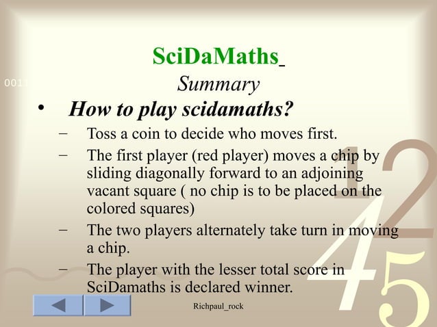 Scidamaths manual finals | PPT | Board Games and Puzzles | Games and ...