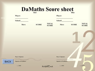 Scidamaths manual finals | PPT