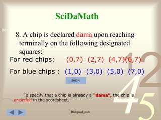 Scidamaths manual finals | PPT