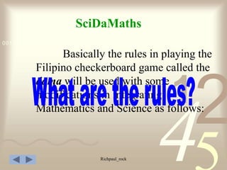 Scidamaths manual finals | PPT
