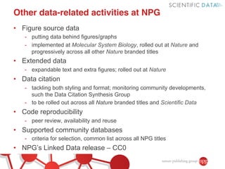 Scientific Data overview of Data Descriptors - WT Data-Literature ...
