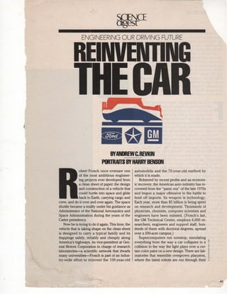 Reinventing the Car - as I reported it in 1985! | PDF