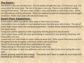 heat & temperature with the adaptation of animalas and plants | PPT